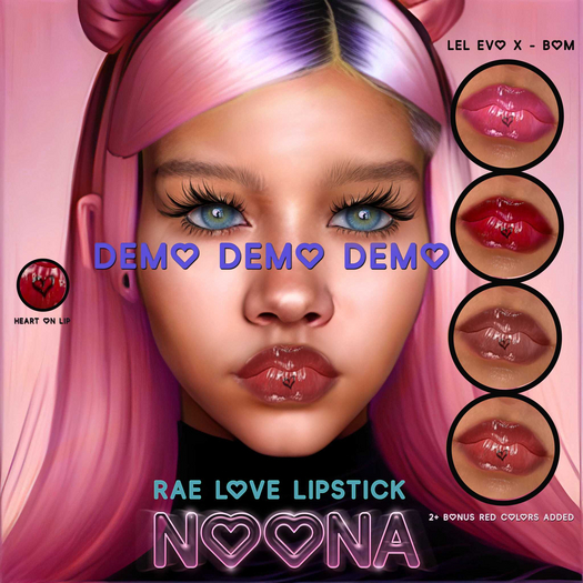 Second Life Marketplace [ Noona ] Rae Love Lipstick Demo